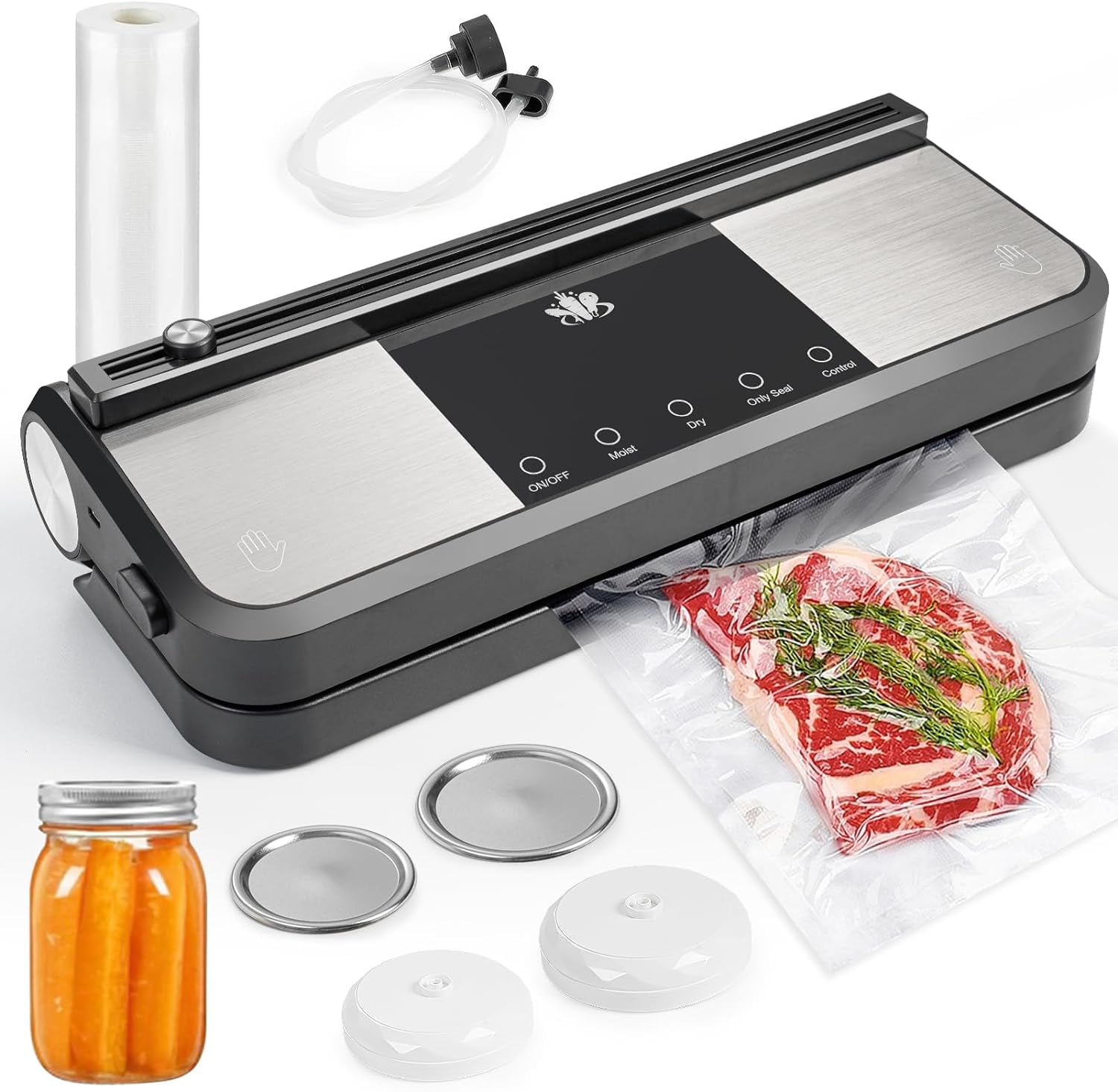 Cordless Vacuum Sealer Machine, Rechargeable Vacuum Sealer for Dry ...