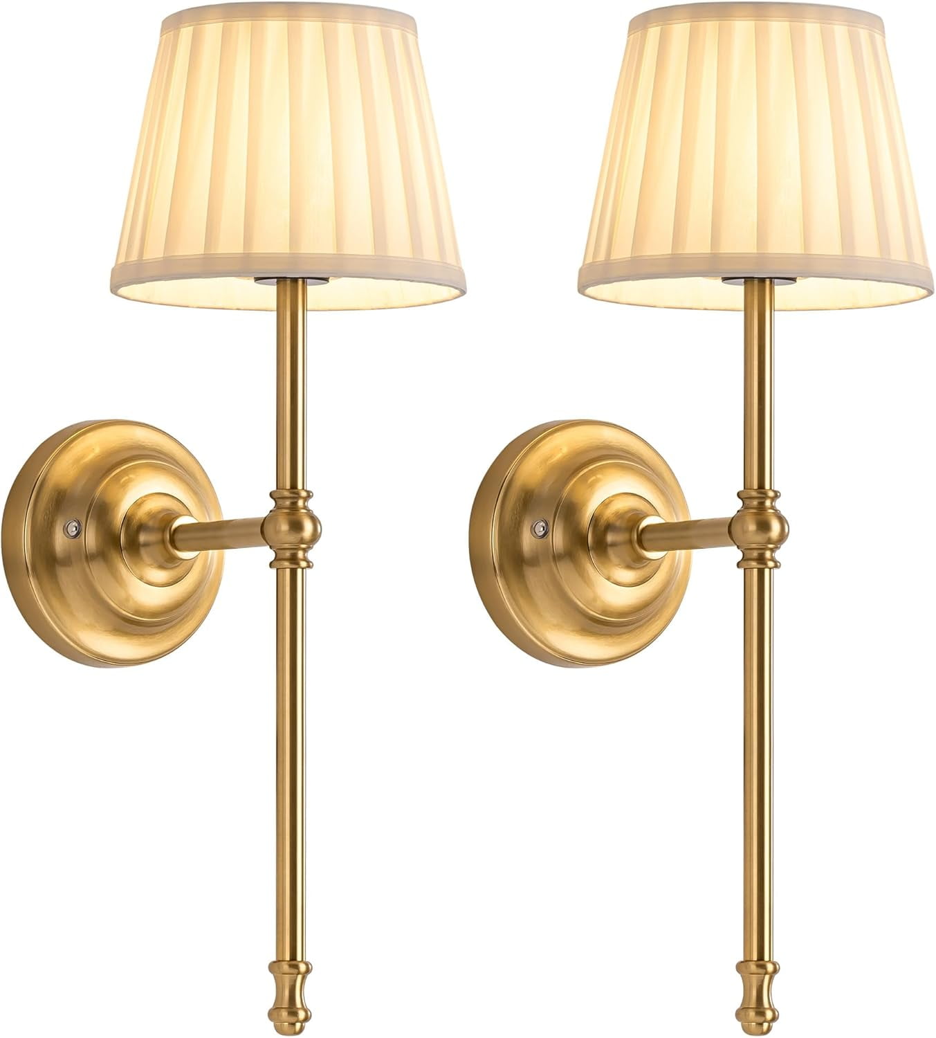 Cordless Wall Sconces Set of 2, Small Wireless 5200mAh Rechargeable ...