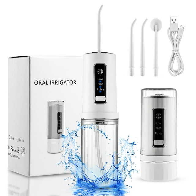 Zacro Cordless Water Flosser, Portable Handheld Dental Oral Irrigator ...