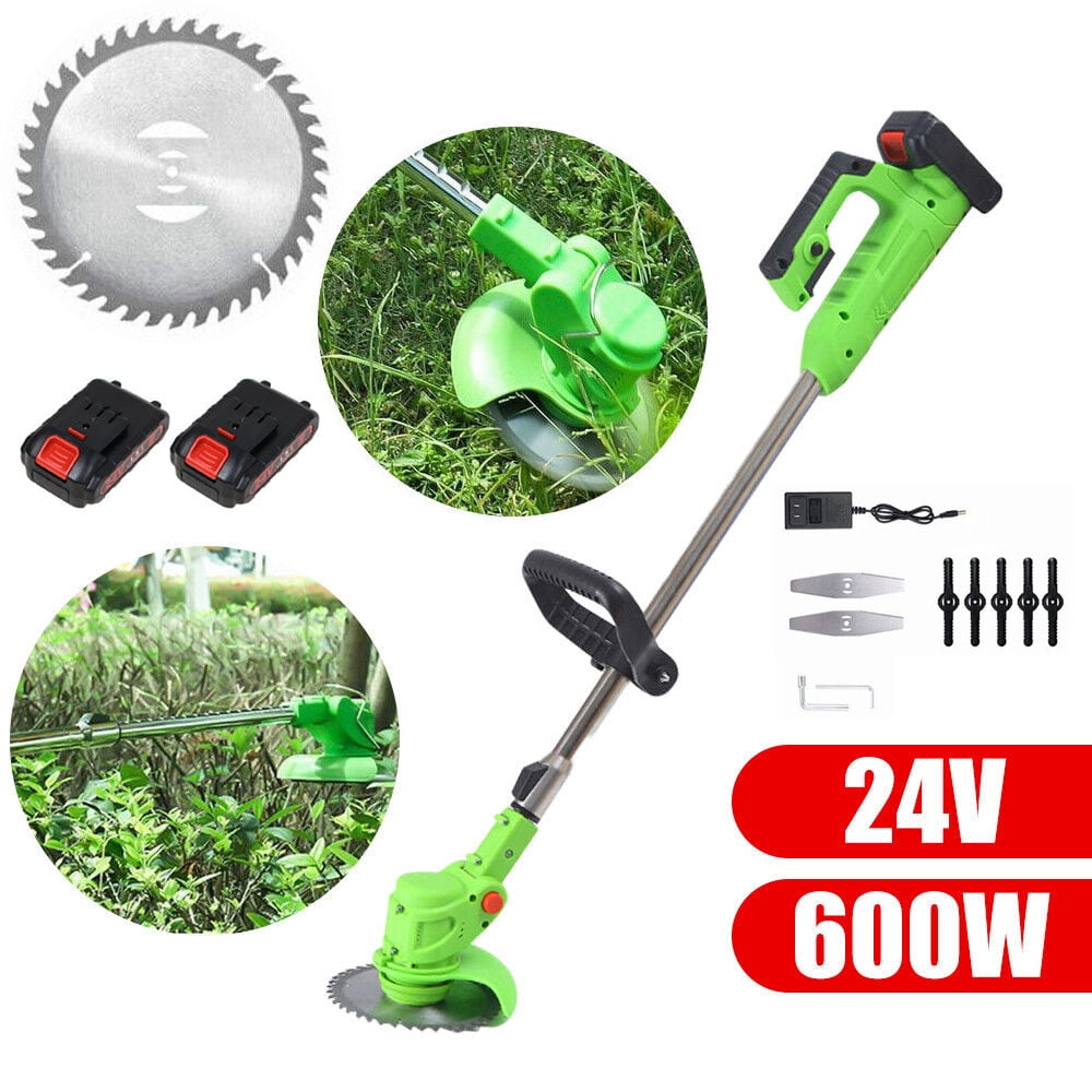 Cordless Weed Eater Electric Brush Cutter Lawn Edger Grass String ...
