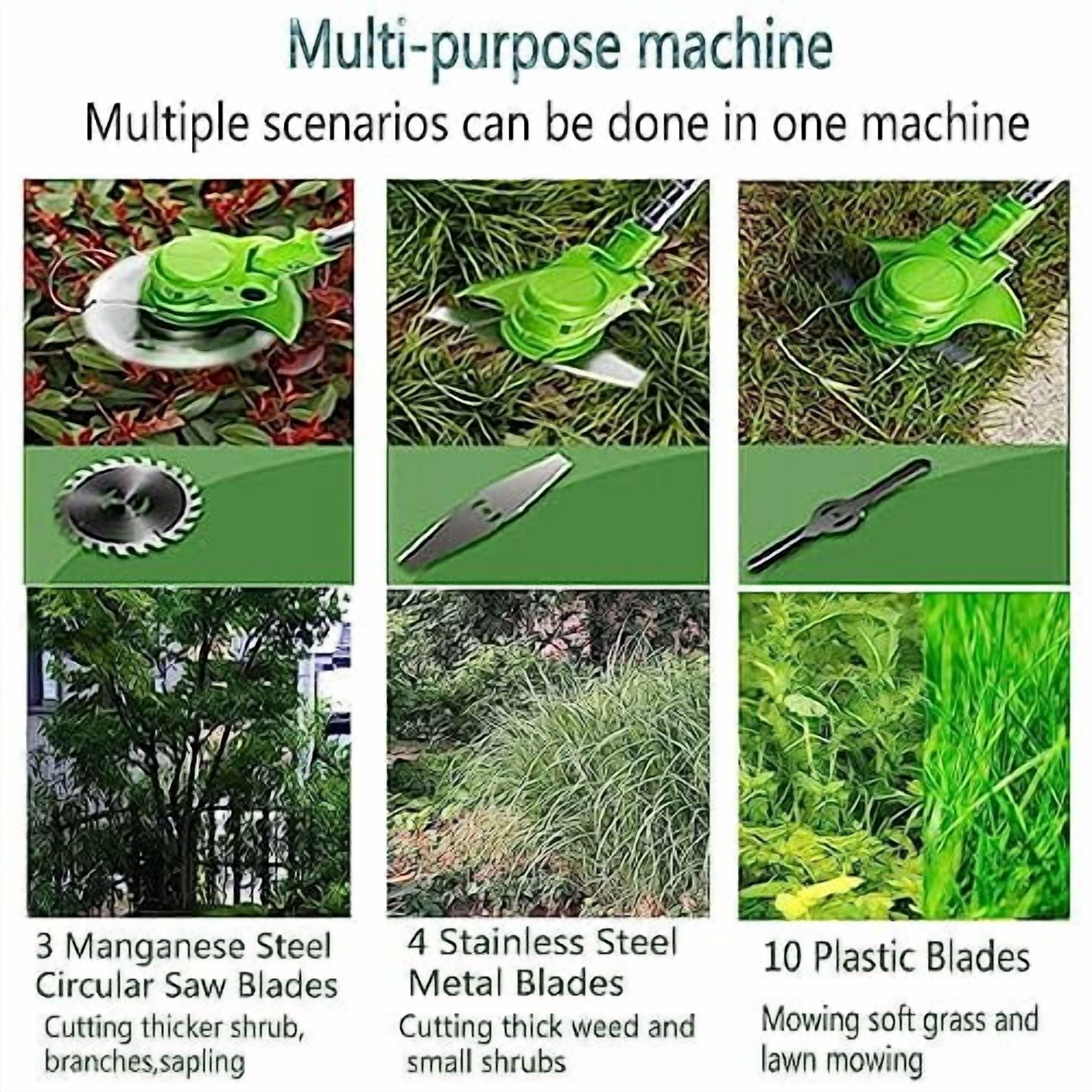 Cordless Weed Eater,Weed Wacker,21V 2Ah Battery Powered Weed ...