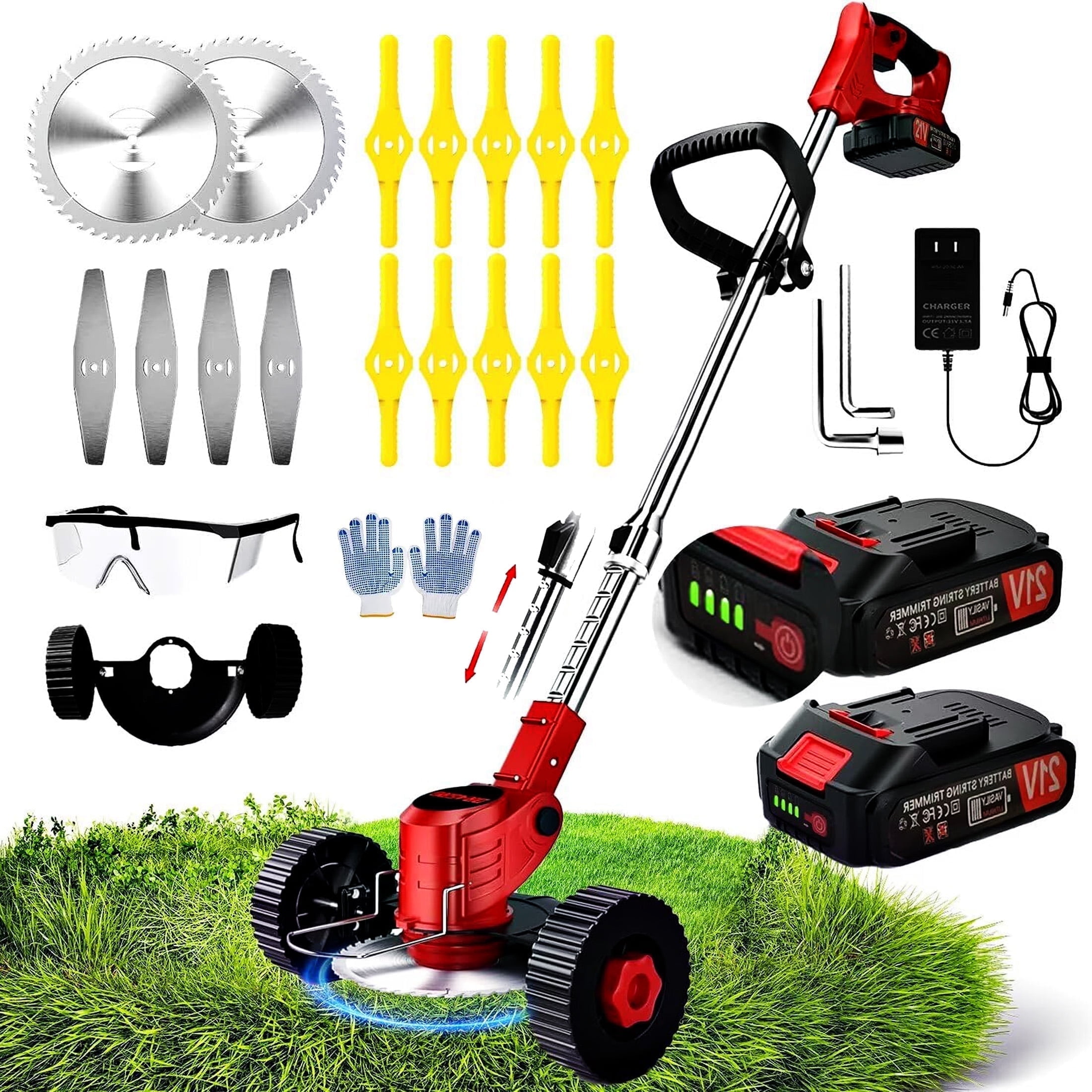 Innovation Works Cordless Lawn Mower, 850 V, Walk Behind String ...