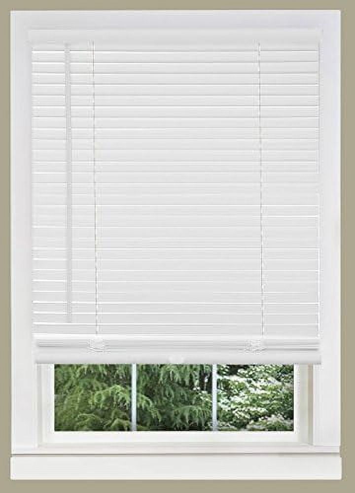 Cordless Window Blinds 1" Slats Light Filtering Vinyl Mini Blind ...