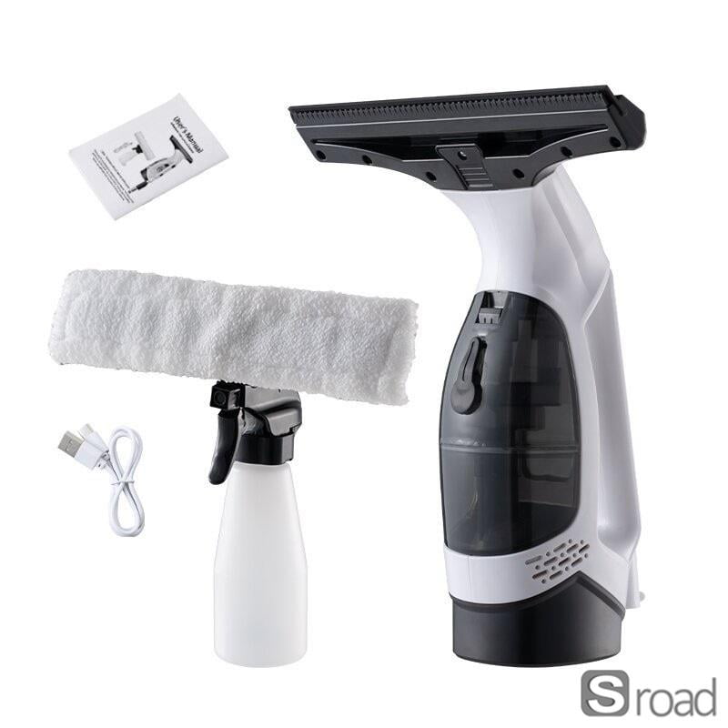 Cordless Window Cleaner, 3-in-1 Rechargeable Window Vacuum With 150ml ...