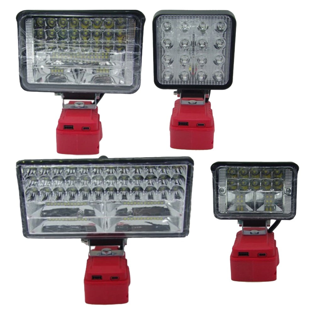 Cordless Work Light For 18V Battery Flashlight Usb Charing Port For ...