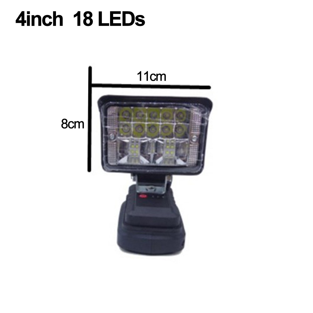 Cordless Work Light For 20V Battery Flashlight Job Site Lighting Flood ...