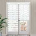 Cordless Zebra Blinds for French Door, Free-Stop Roller Window Shades ...