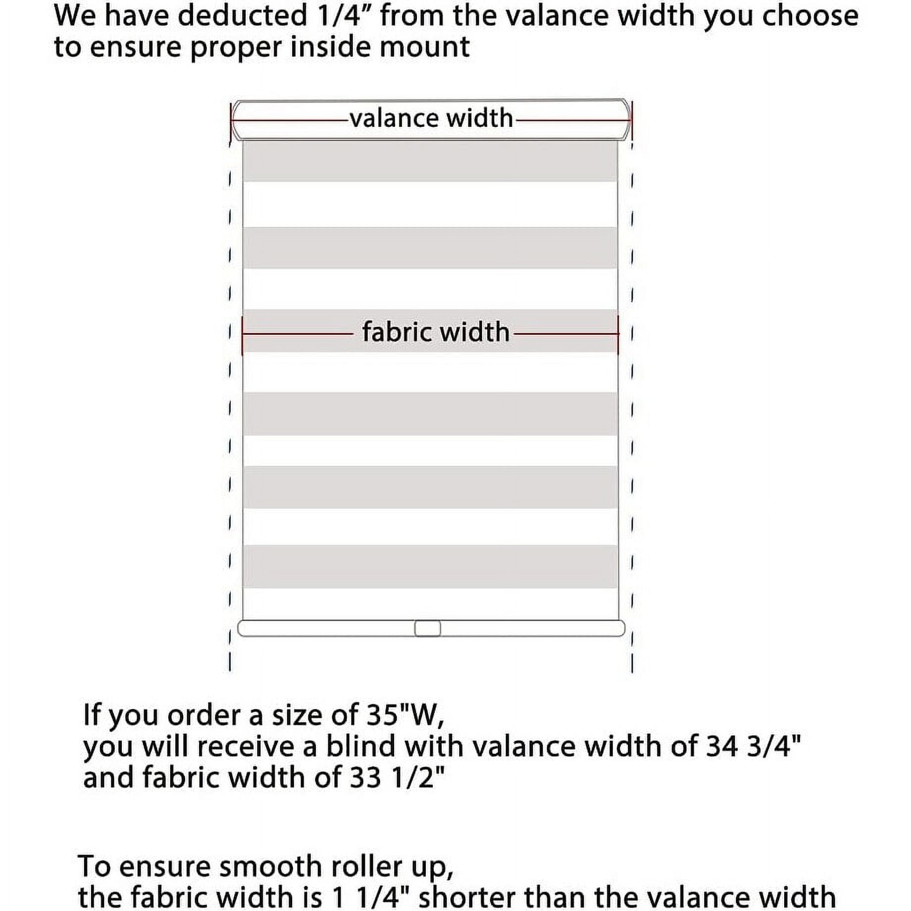 Zebra Shade Cordless Blinds for Windows & Indoor Use, Dual Mode, 70x72 ...