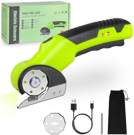 Cordless eLECTRIC sCISSORS - 4v rECHARGEABLE cARDBOARD cUTTER, bOX ...