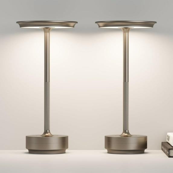 CordlessTable Lamp, -C Operated Table Lights IP54 3 Levels Brightness ...