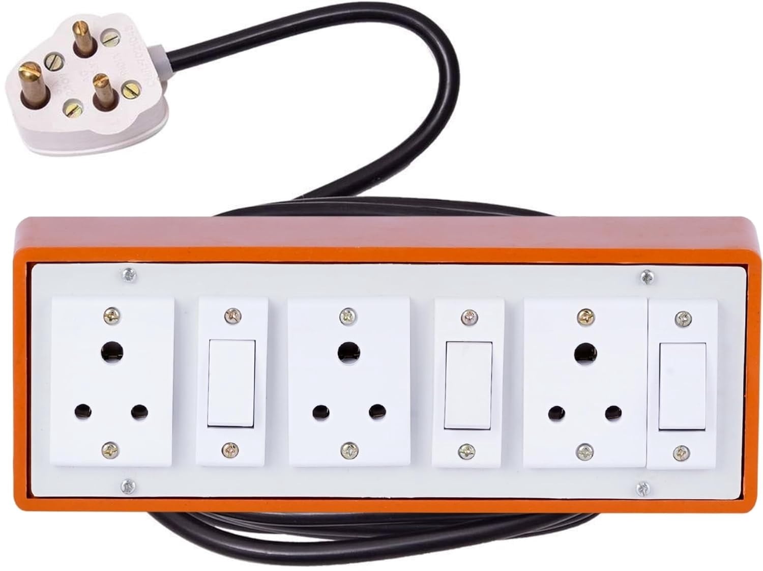 Cordnet Premium Extension Boardwith Brown Two Socket Two Switch 10 ...