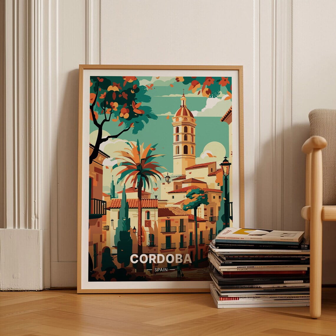 Cordoba Spain Travel Spanish Cityscape Wall Art, Unframed Paper Poster ...