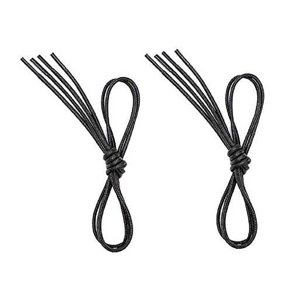 Cordohyde Professional Grade Mens Thin Waxed Shoe Laces 2 Pair(Assorted ...