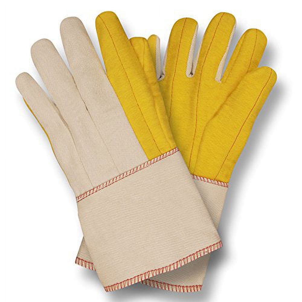 12-Pack of Cordova 2316G Yellow Chore With Canvas Back Work Gloves, Pe ...