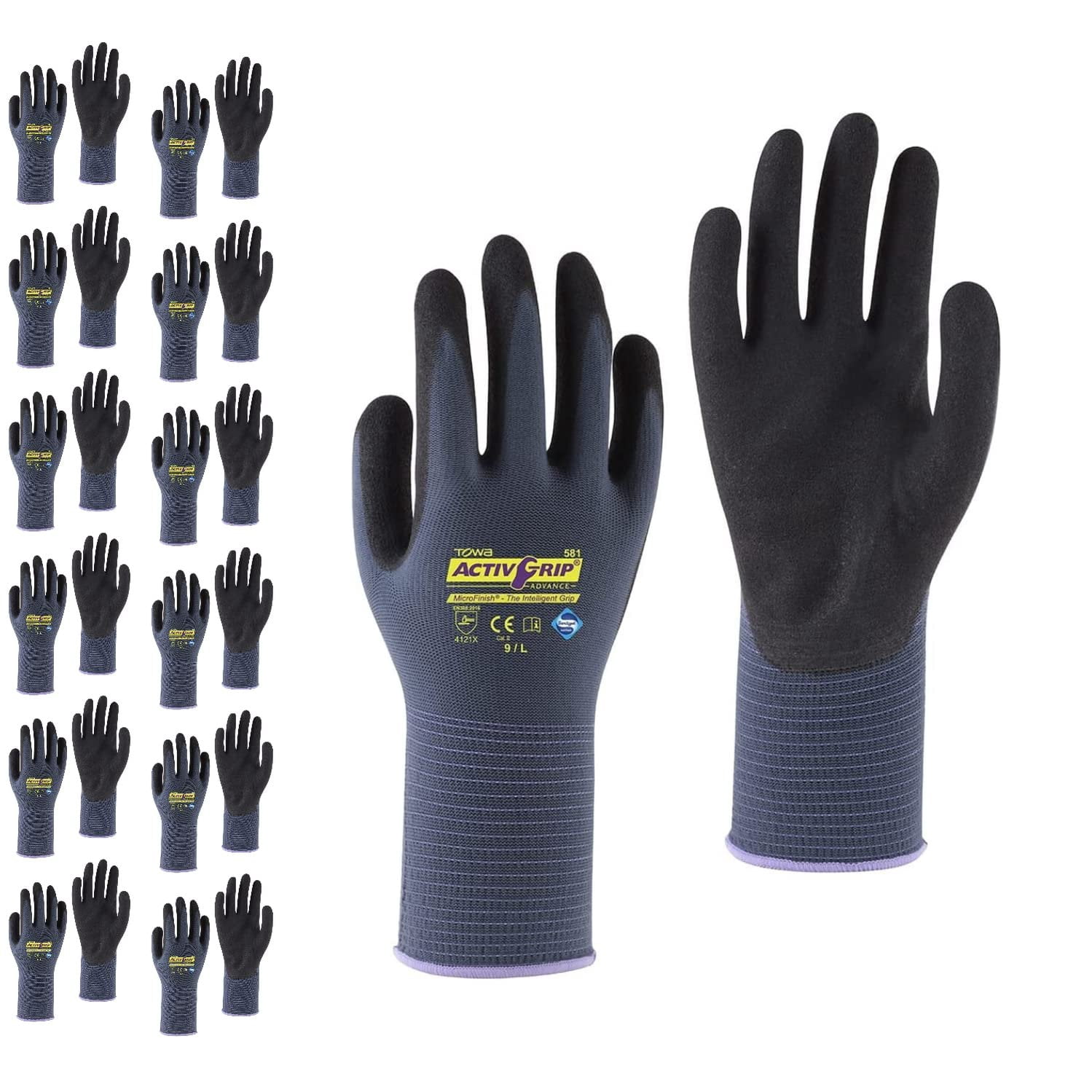 Cordova AG581 Oil Resistant Gloves, MicroFinish Coating for Extra Grip ...