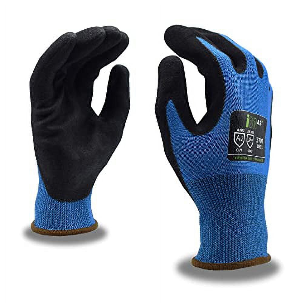 Cordova 3701S Ion A2 Gloves, Sapphire 13-Gauge HPPE Shell, Sandy ...