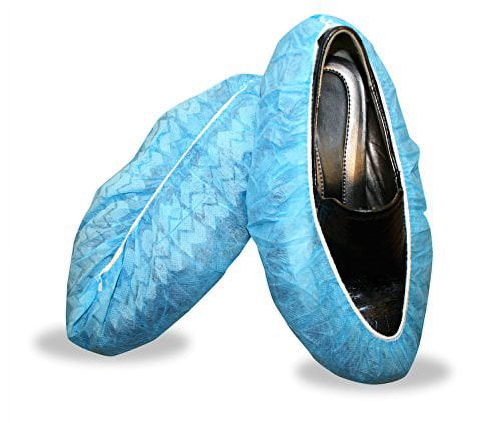 blue polypropylene non-skid shoe covers (400 pair/case) - Walmart.com