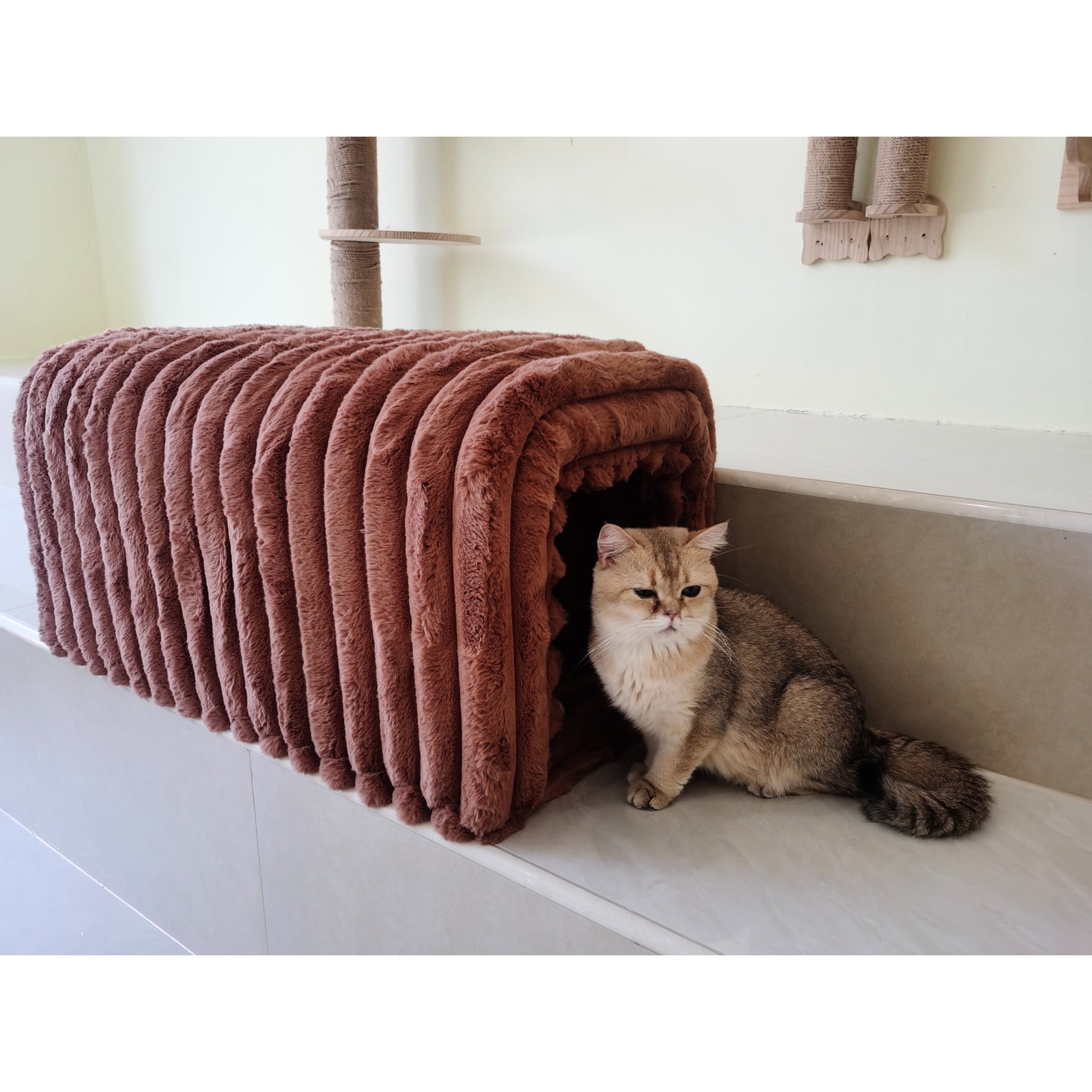 Corduroy Bench with Storage - Keep Home Tidy and Serve as Cat's Spot in ...