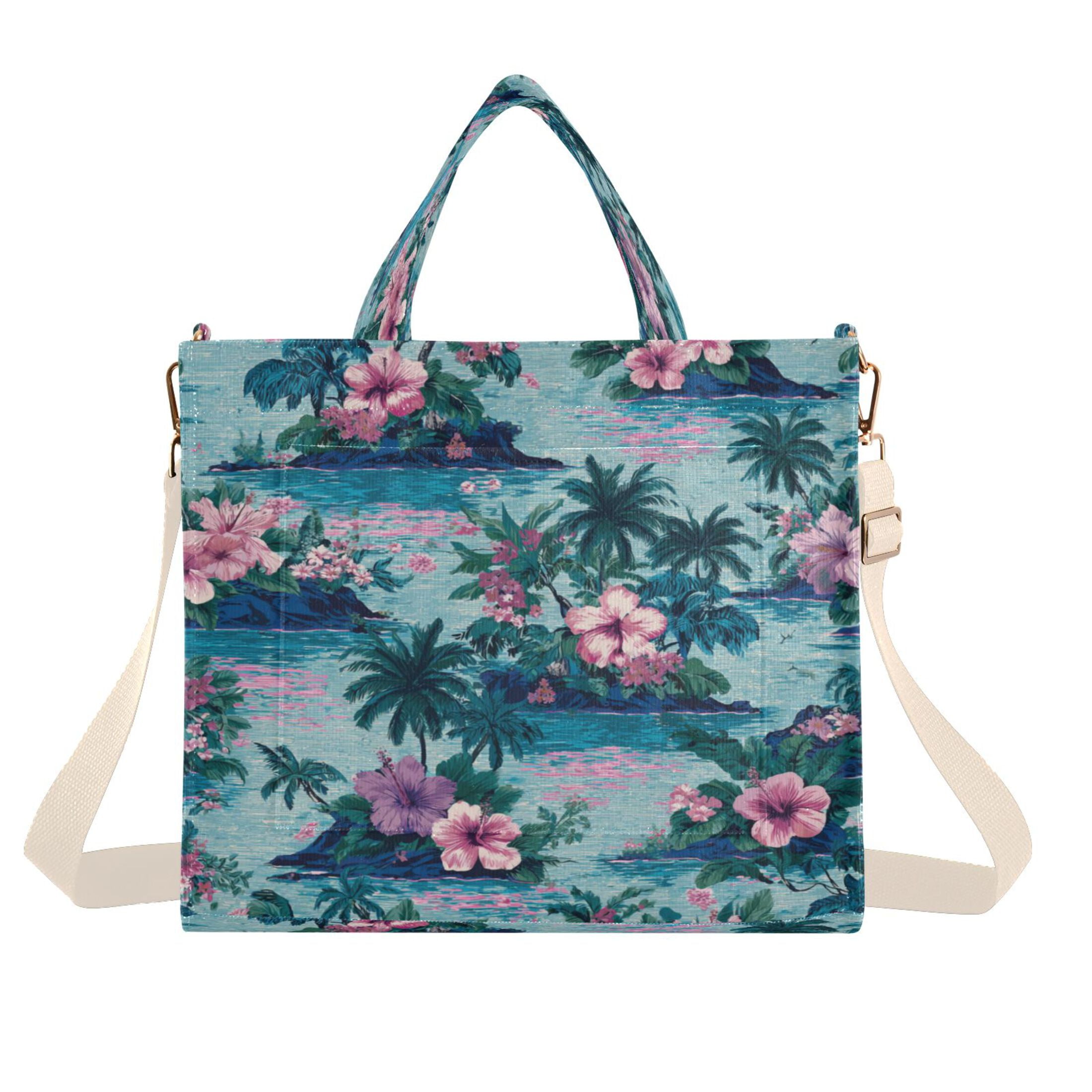 Corduroy Composite Fabric Tote Bag Magnetic Snap Large Capacity ...