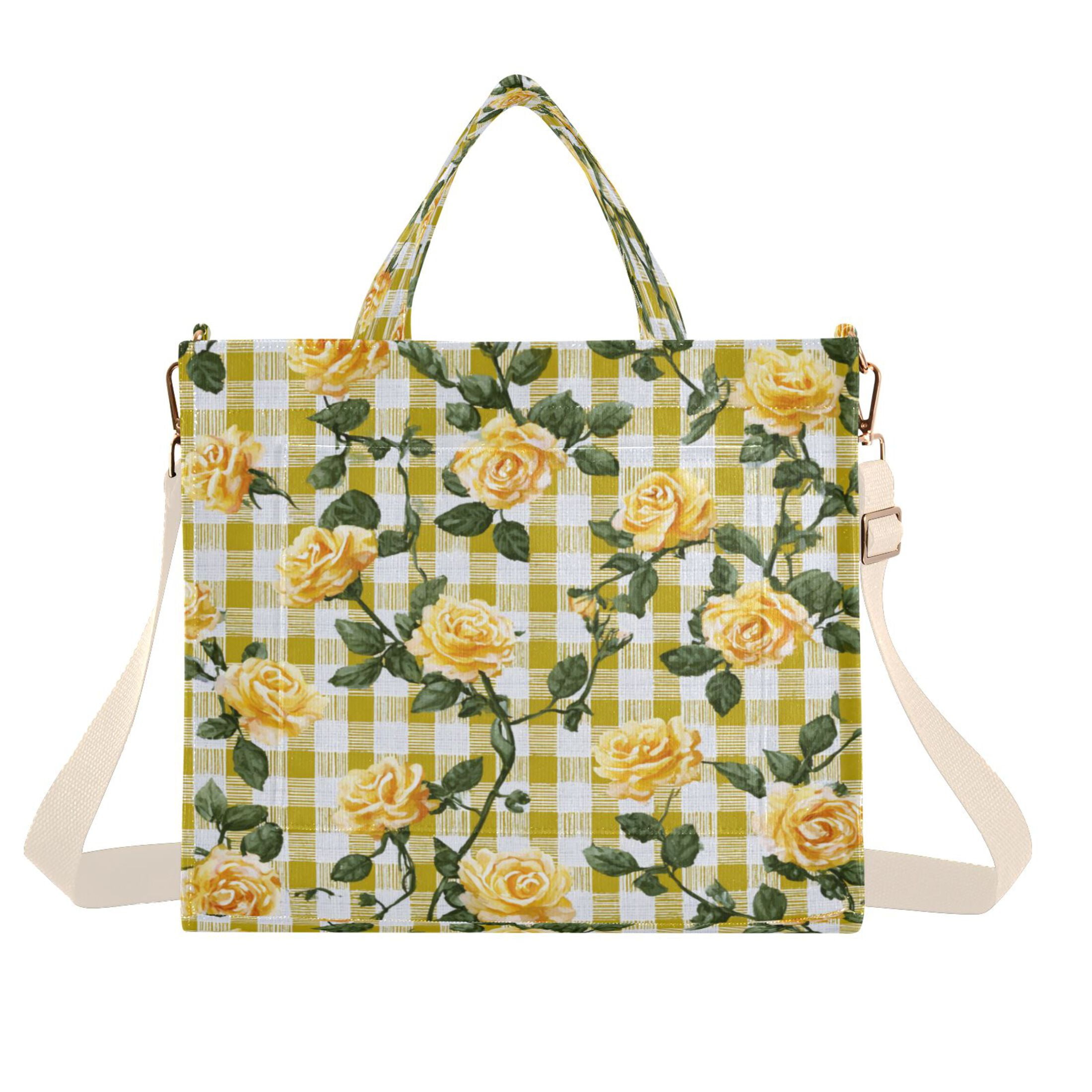 Corduroy Composite Fabric Tote Bag Magnetic Snap Large Capacity ...