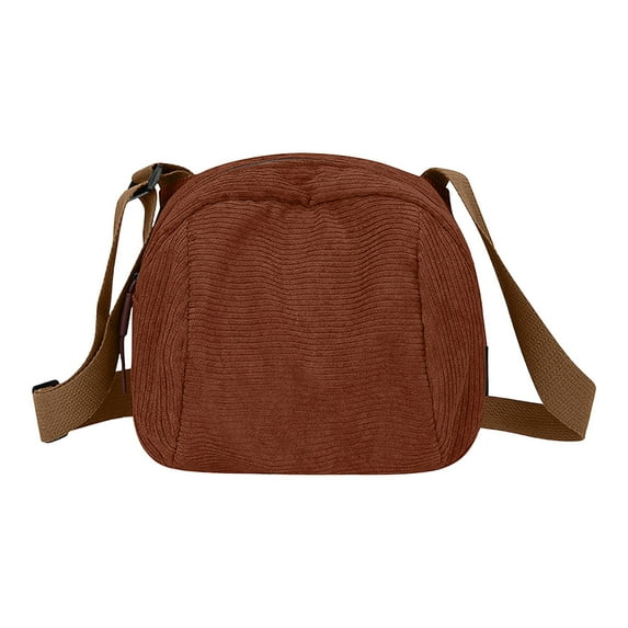 Corduroy Crossbody Bag for Women, Large Capacity Shoulder Purse with ...