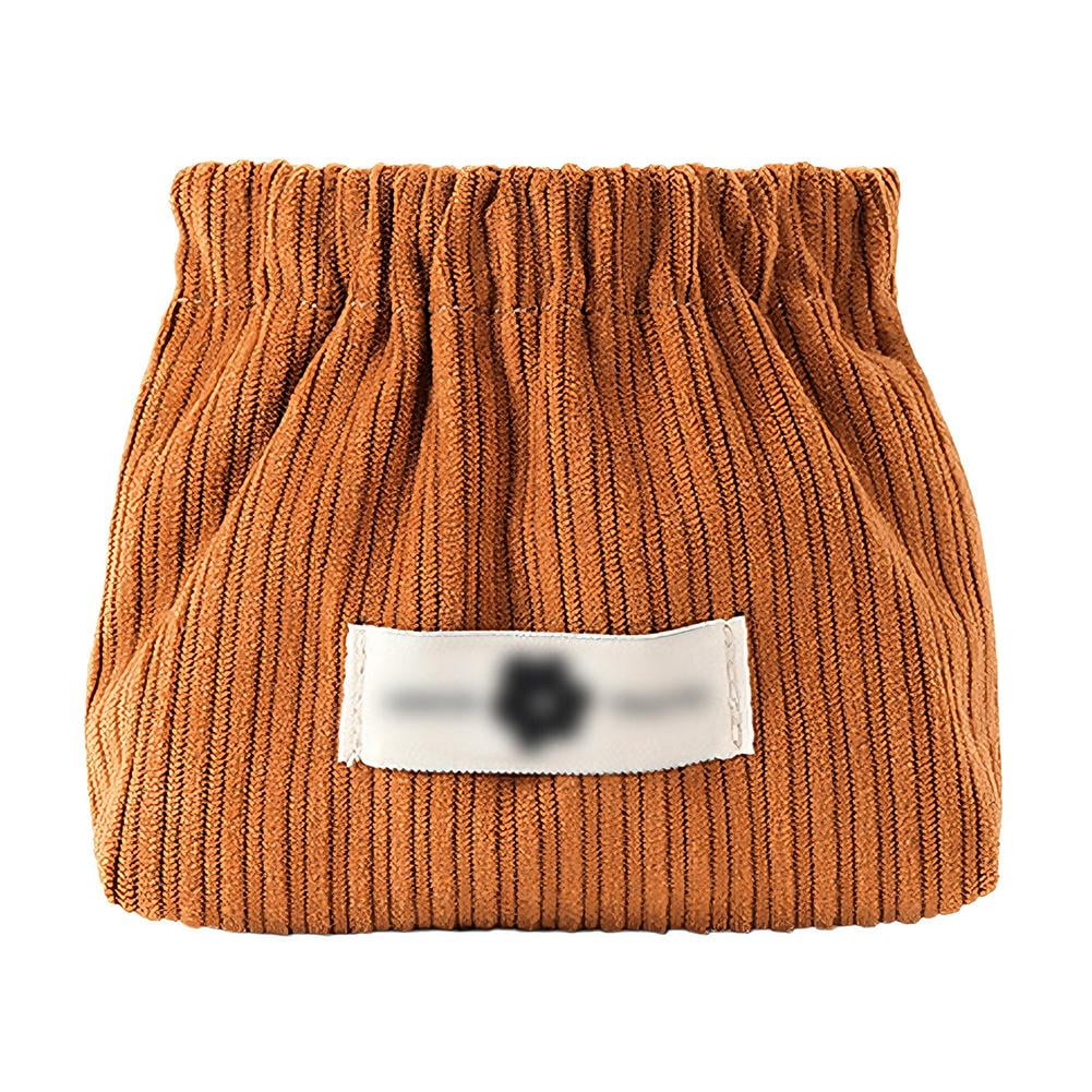 Corduroy Elastic Makeup Bag, New Mini Elastic Hair Tie Organizer ...