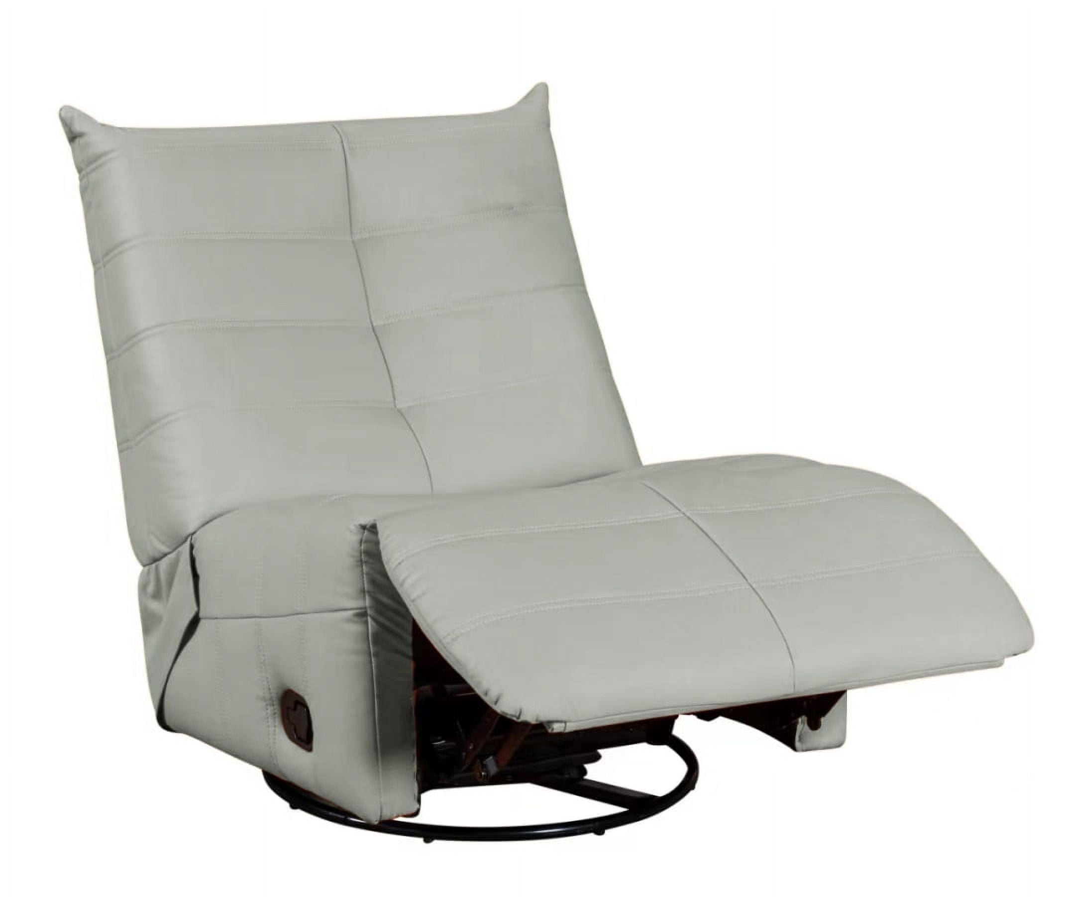Corduroy Fabric Swivel Glider Recliner, Adjustable Recliner with Foam ...