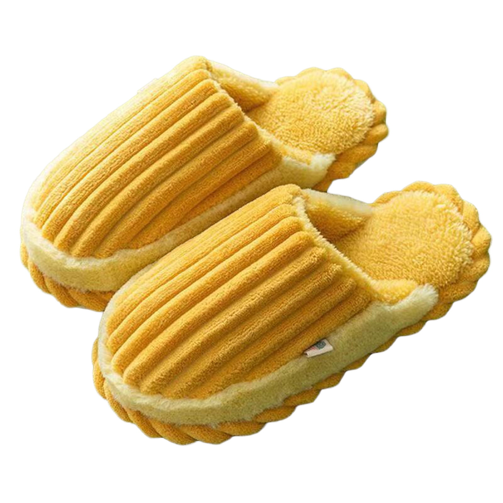 Corduroy House Slippers Home Bedroom Slide Slipper Shoes Comfy Winter ...