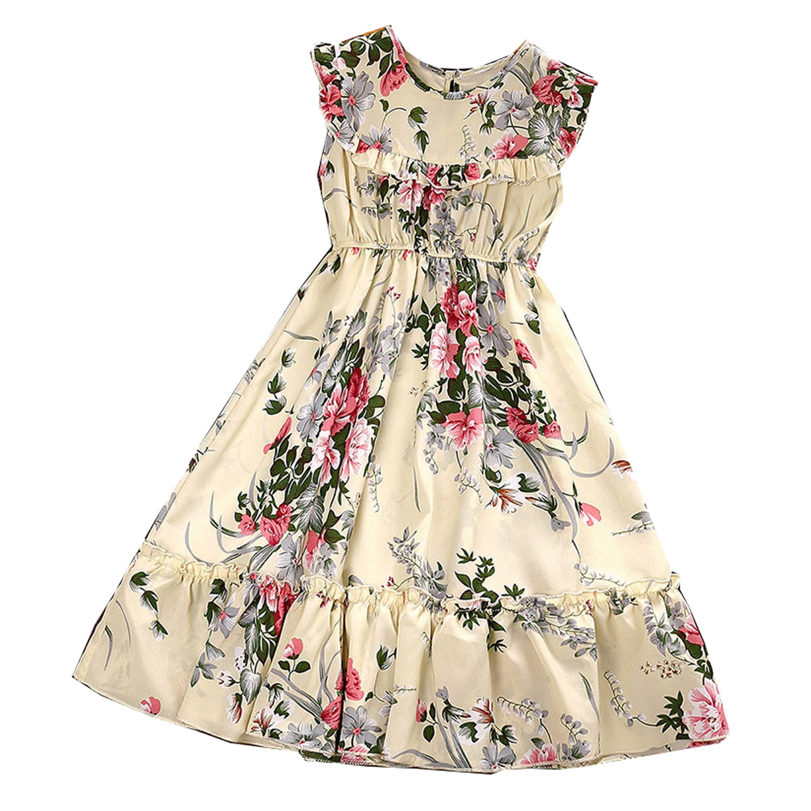 Corduroy Jumper Set Girl Dress Size 16 Girls Child Sleeveless Flowers ...