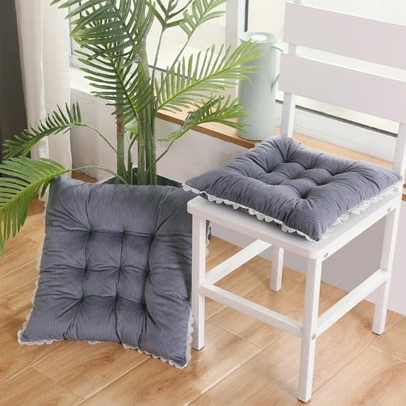 Corduroy Lace Chair Cushion, Customizable Seat Cover, Soft Fabric ...