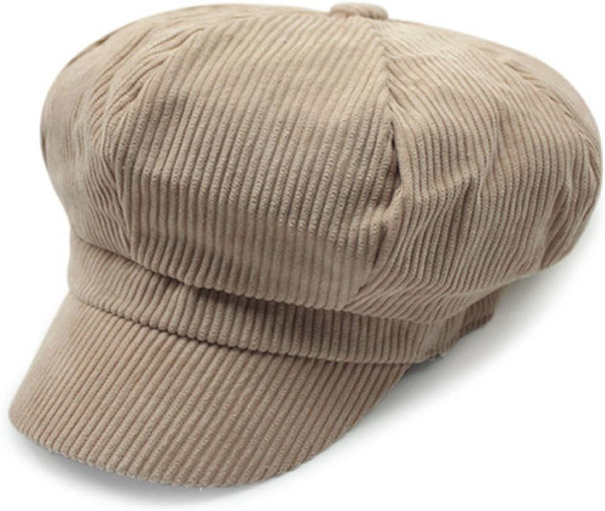 Corduroy Newsboy Cap for Women - Soft Vintage Autumn Winter Hat ...