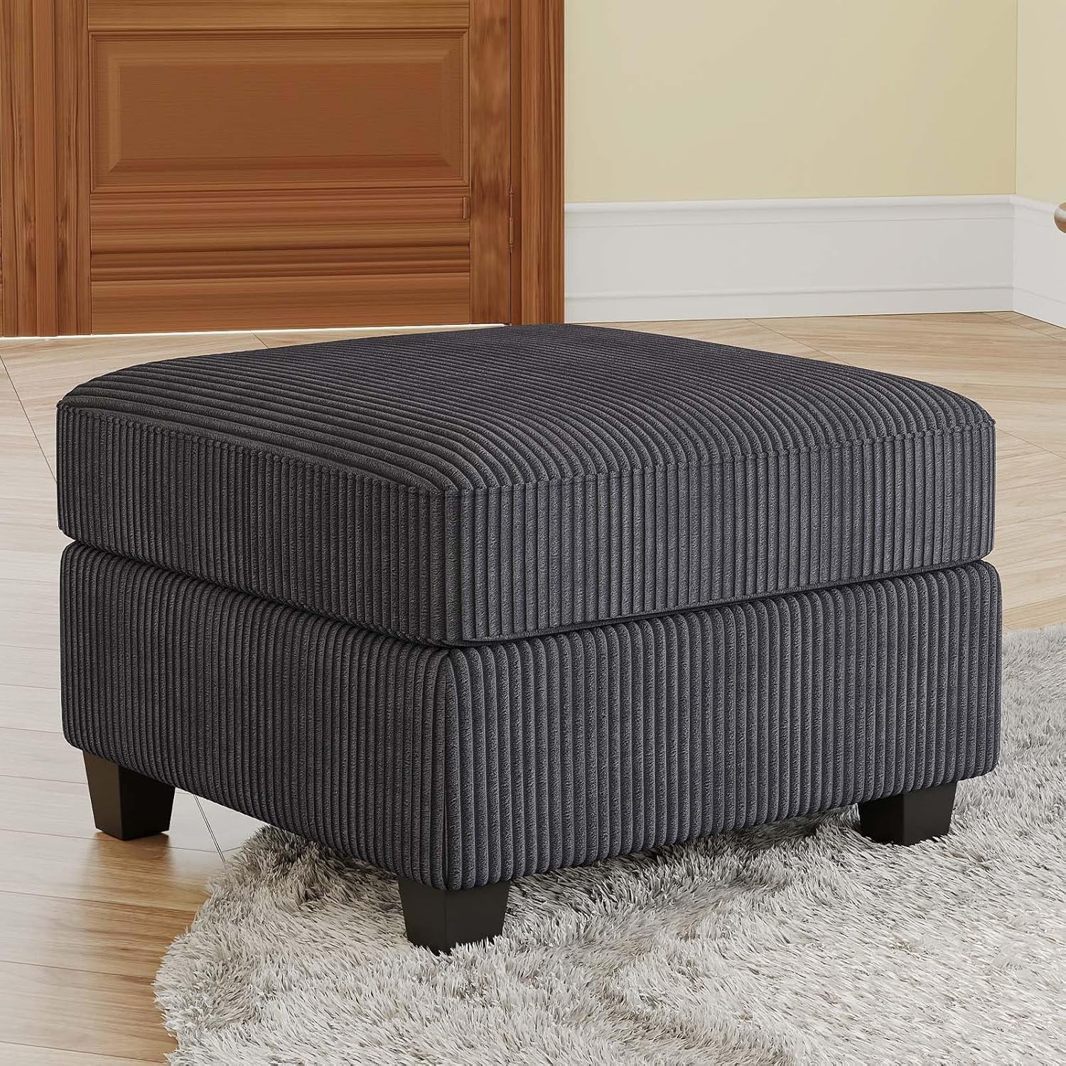 Corduroy Ottoman Modular Sectional Couch Module Parts Convertible ...