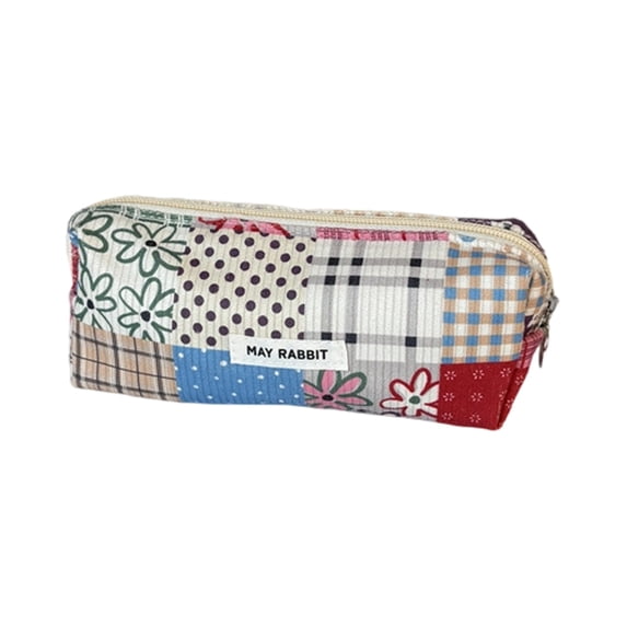 Corduroy Pen Case Pencil Makeup Pouches Carrying For Students ...