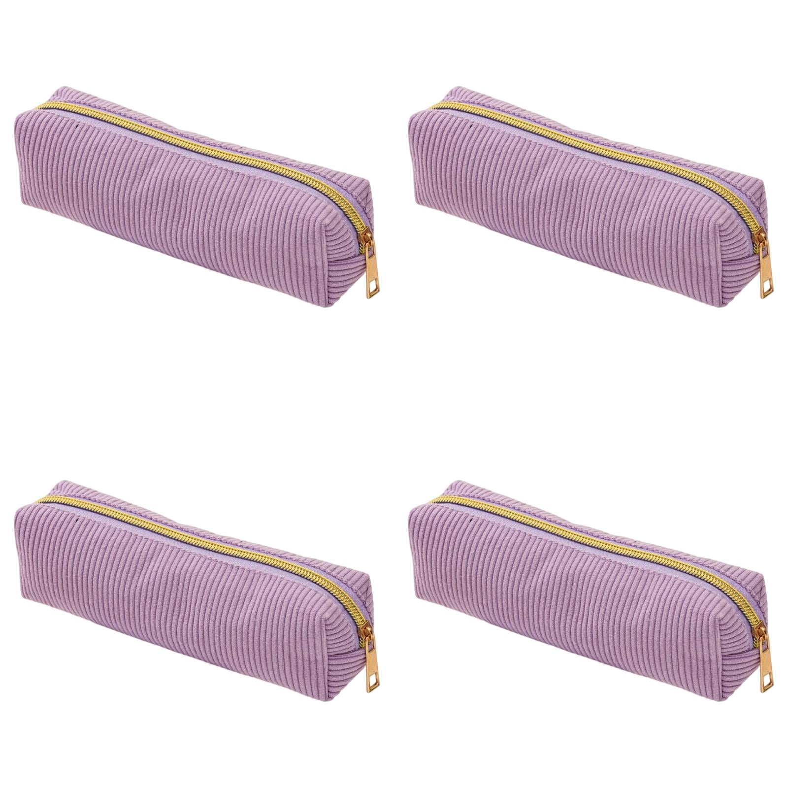 Corduroy Pencil Case Design Large Capacity Zip up Pouch for Makeup ...