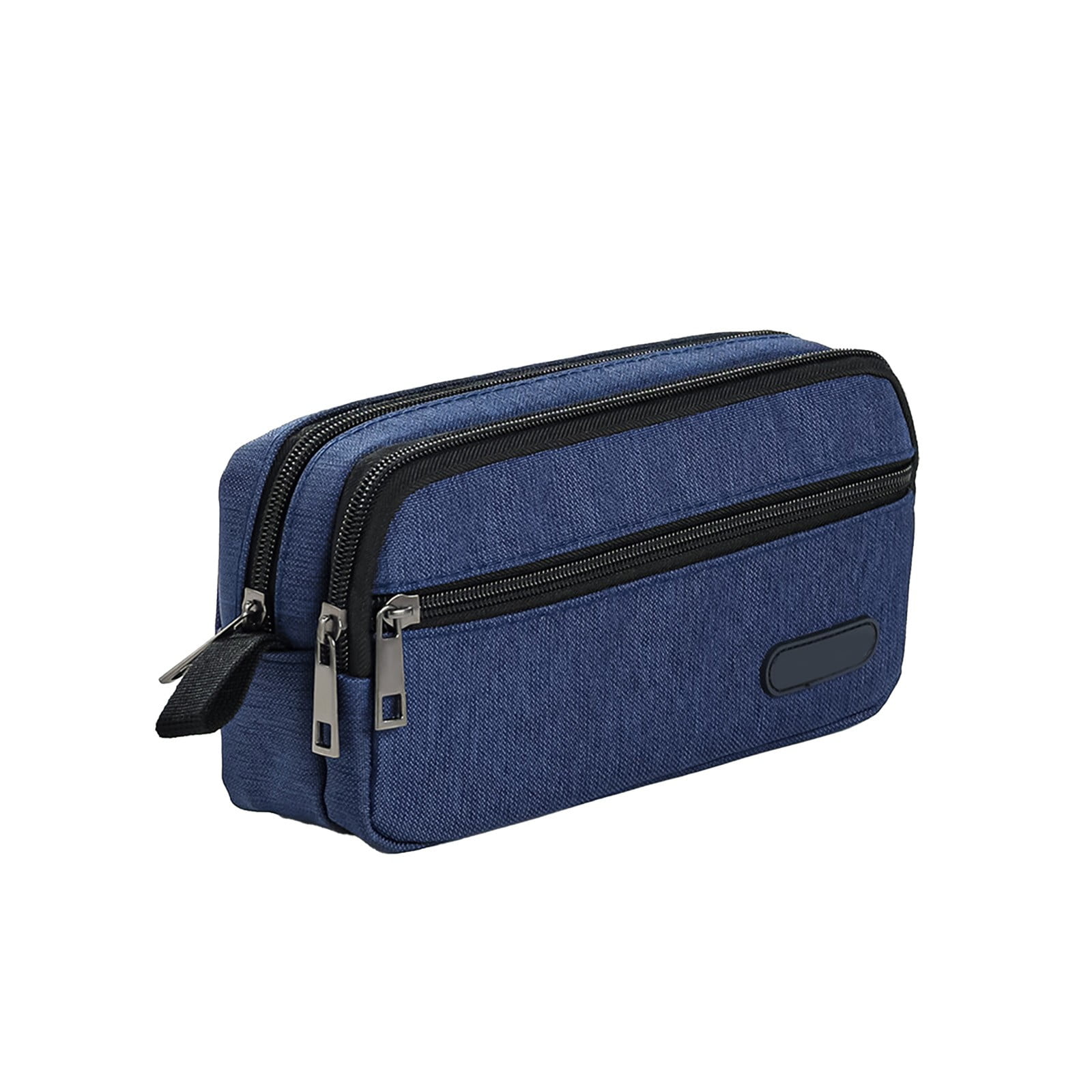 Corduroy Pencil Case Easy Design Korean Style Blue Color Stationery Bag ...