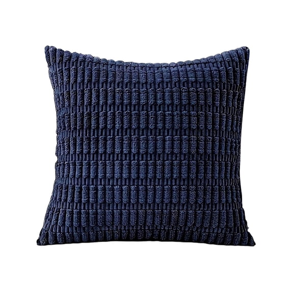 Corduroy Pillowcases, Solid Color Square Cushion Covers, Soft Throw ...