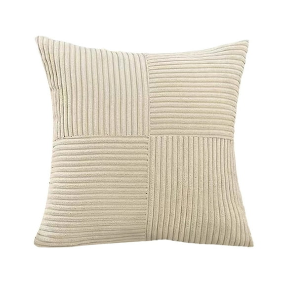 Corduroy Throw Pillow Cover for Living Room Modern Minimalist Solid ...