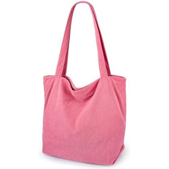 Corduroy Tote Bag for Women,Hobo HandBags with Zipper,Large Capacity ...