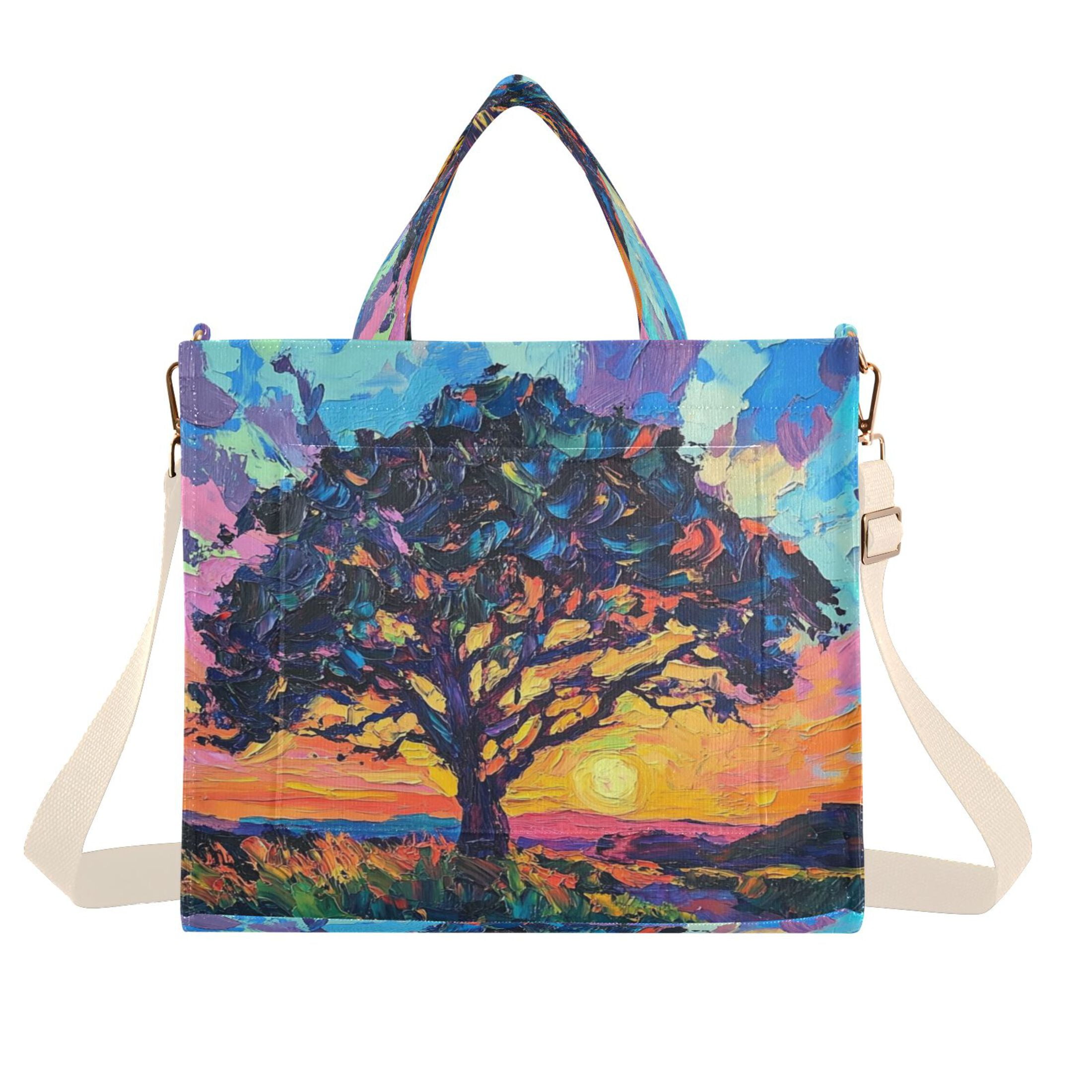 Corduroy Tote Bag for Women Shoulder Handbags Fashion Ladies Purses Satchel Messenger Bags An ...