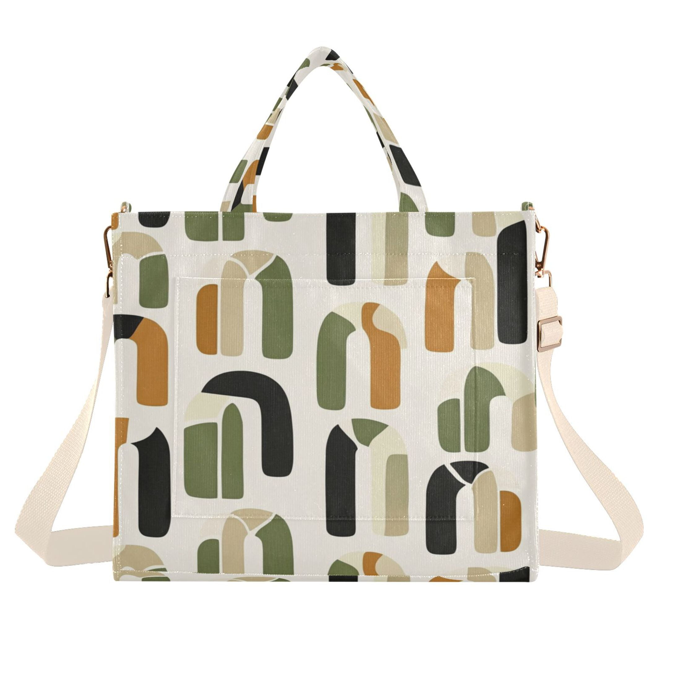Corduroy Tote Bag for Women Shoulder Handbags Fashion Ladies Purses ...