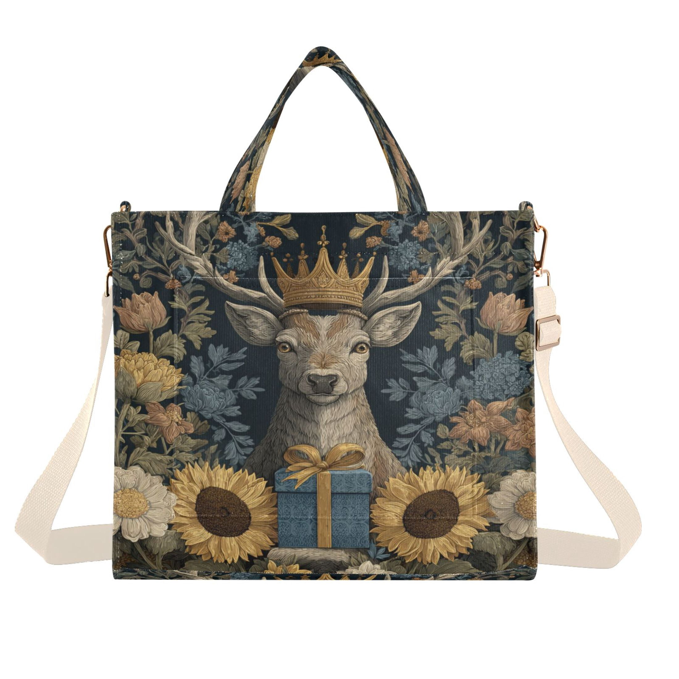 Corduroy Tote Bag for Women Shoulder Handbags Fashion Ladies Purses ...