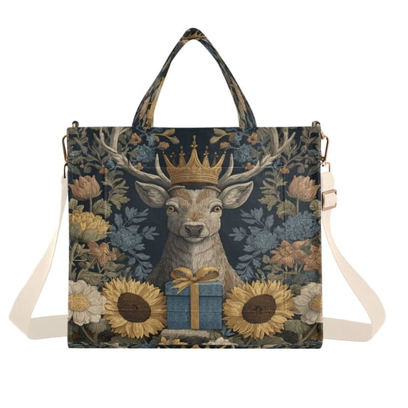 Corduroy Tote Bag for Women Shoulder Handbags Fashion Ladies Purses ...