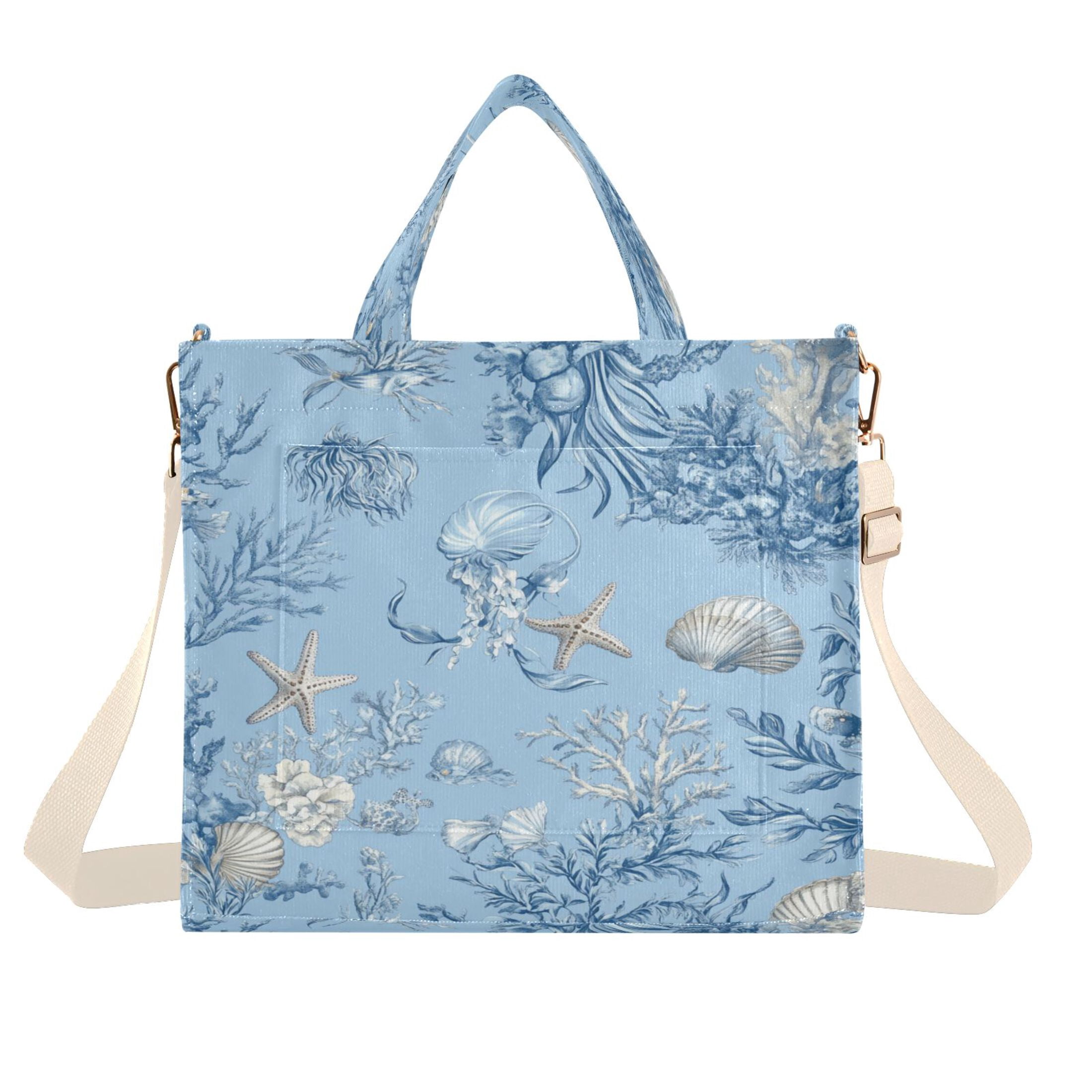 Corduroy Tote Bag for Women Shoulder Handbags Fashion Ladies Purses ...
