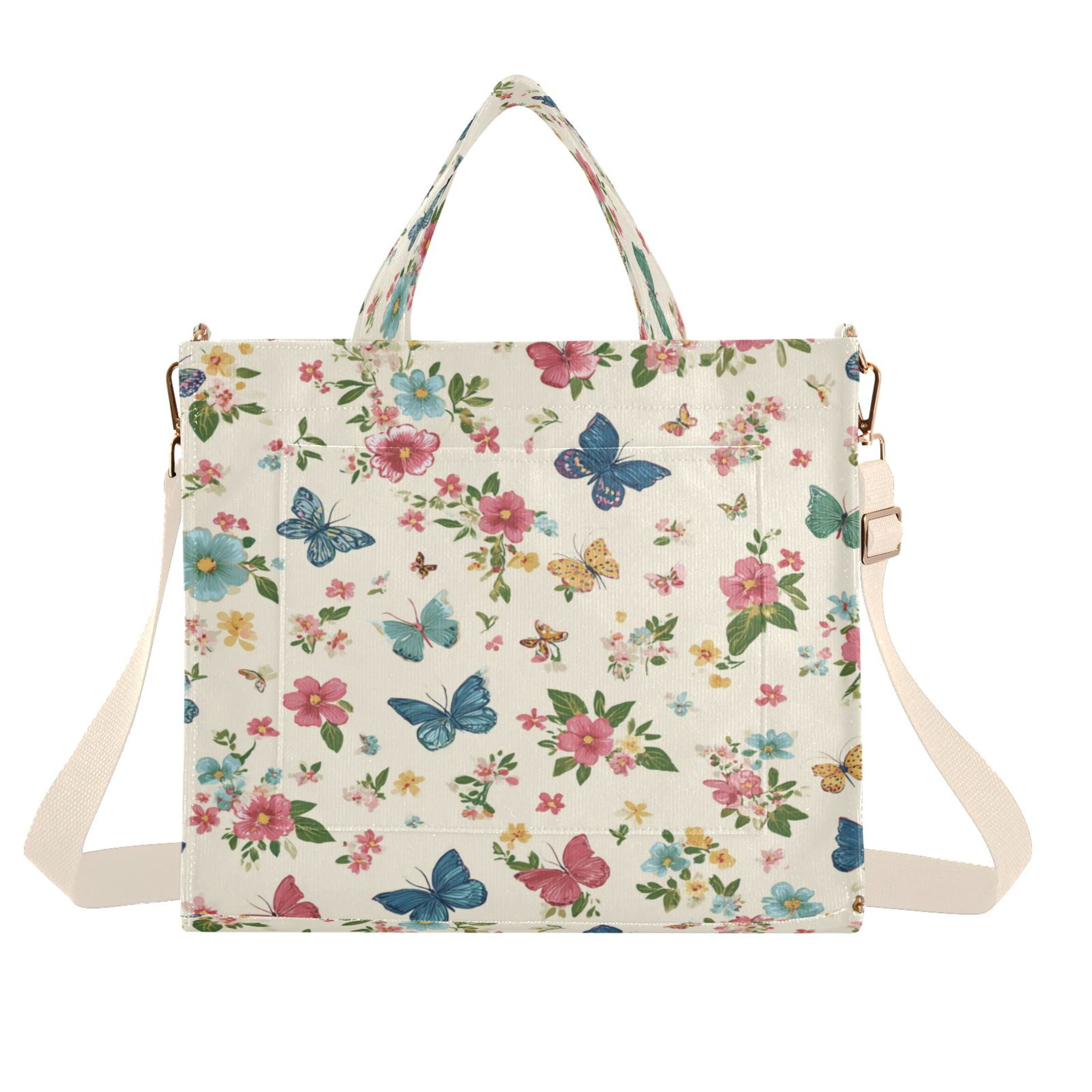 Corduroy Tote Bag for Women Shoulder Handbags Fashion Ladies Purses ...
