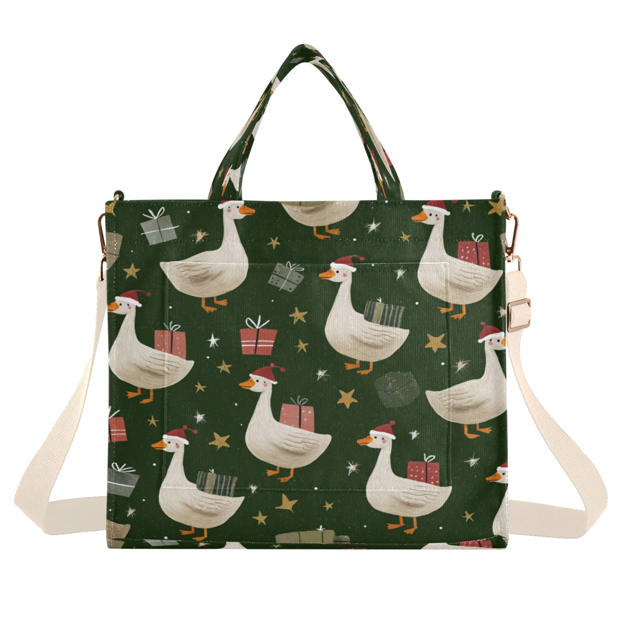 Corduroy Tote Bag for Women Shoulder Handbags Fashion Ladies Purses ...