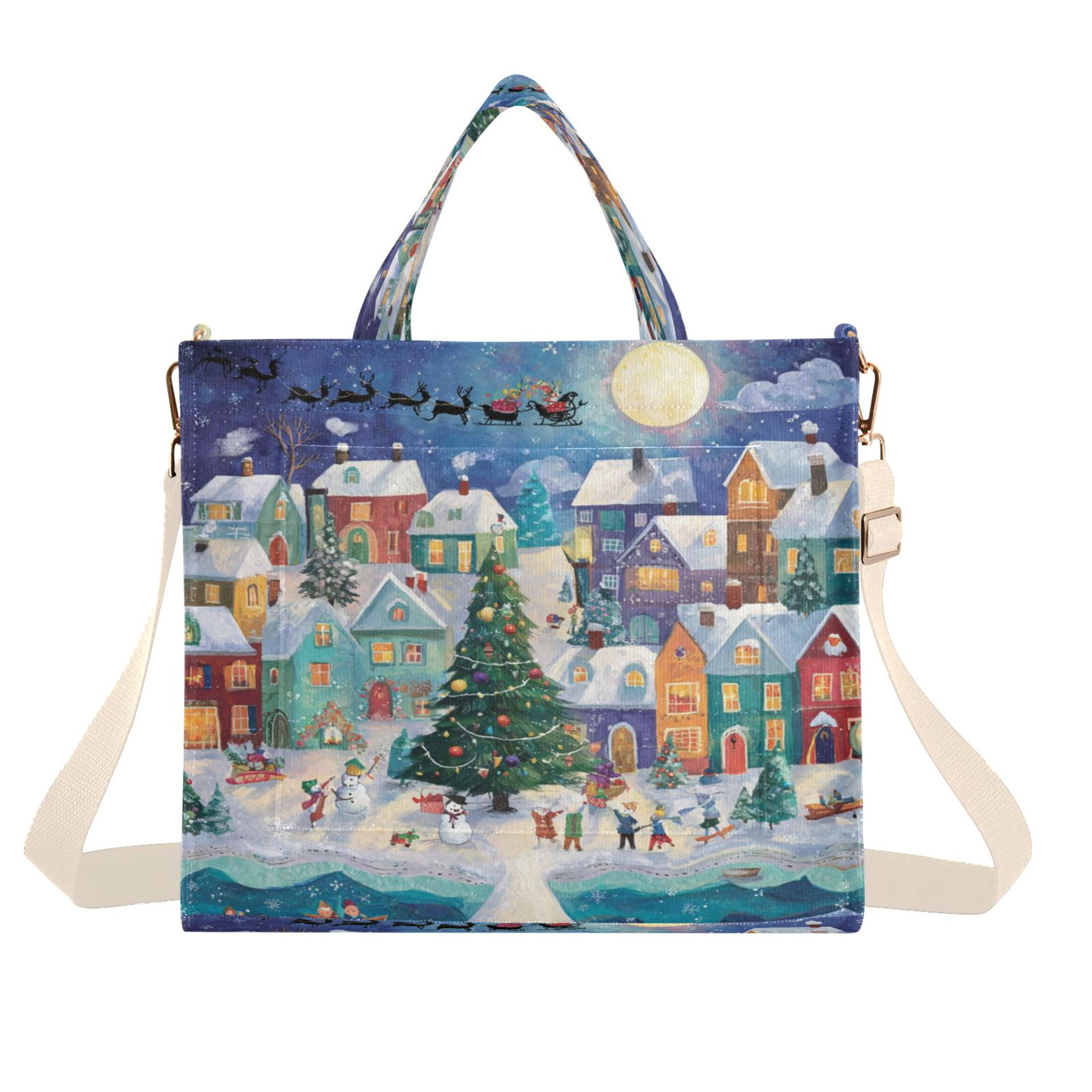 Corduroy Tote Bag for Women Shoulder Handbags Fashion Ladies Purses ...