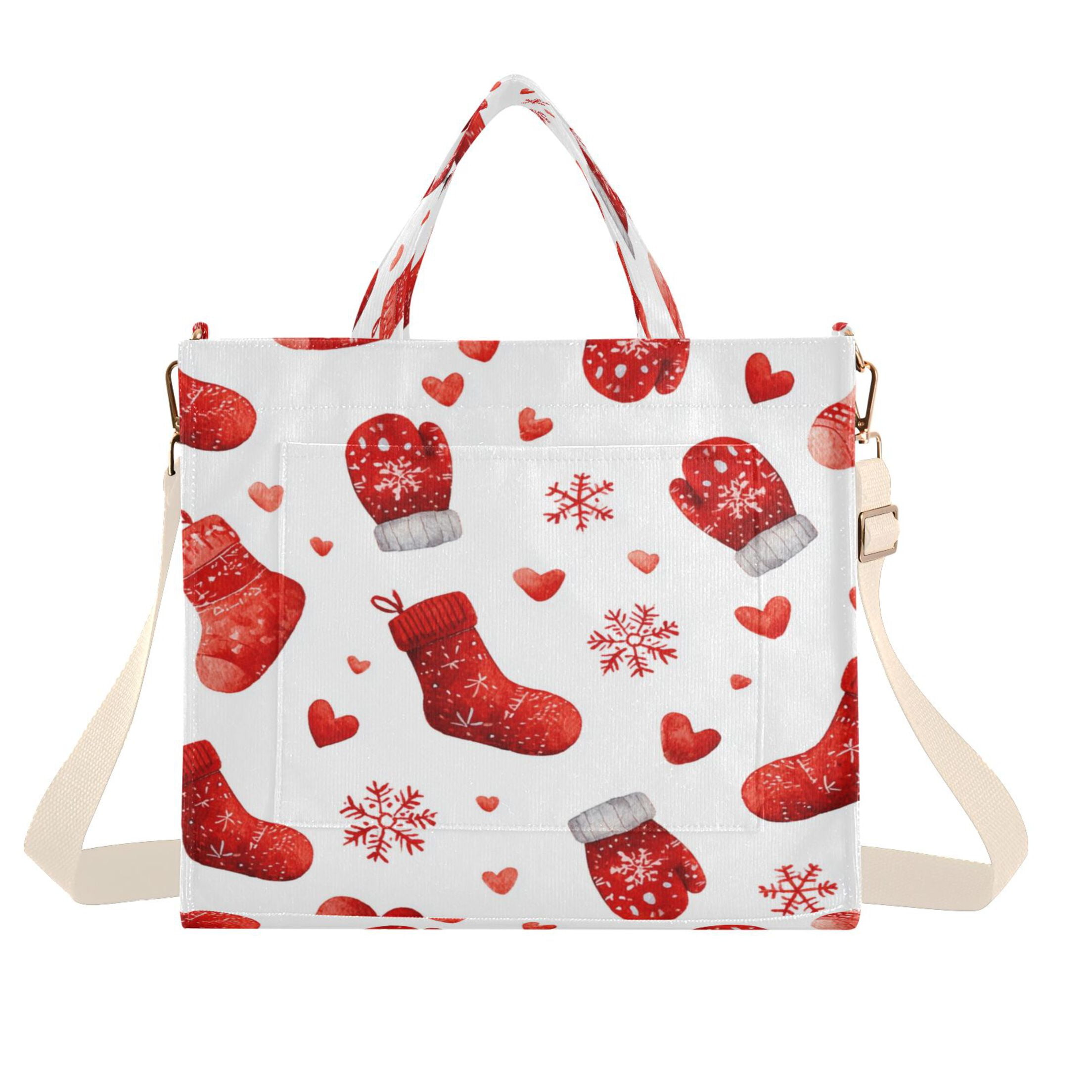 Corduroy Tote Bag for Women Shoulder Handbags Fashion Ladies Purses ...