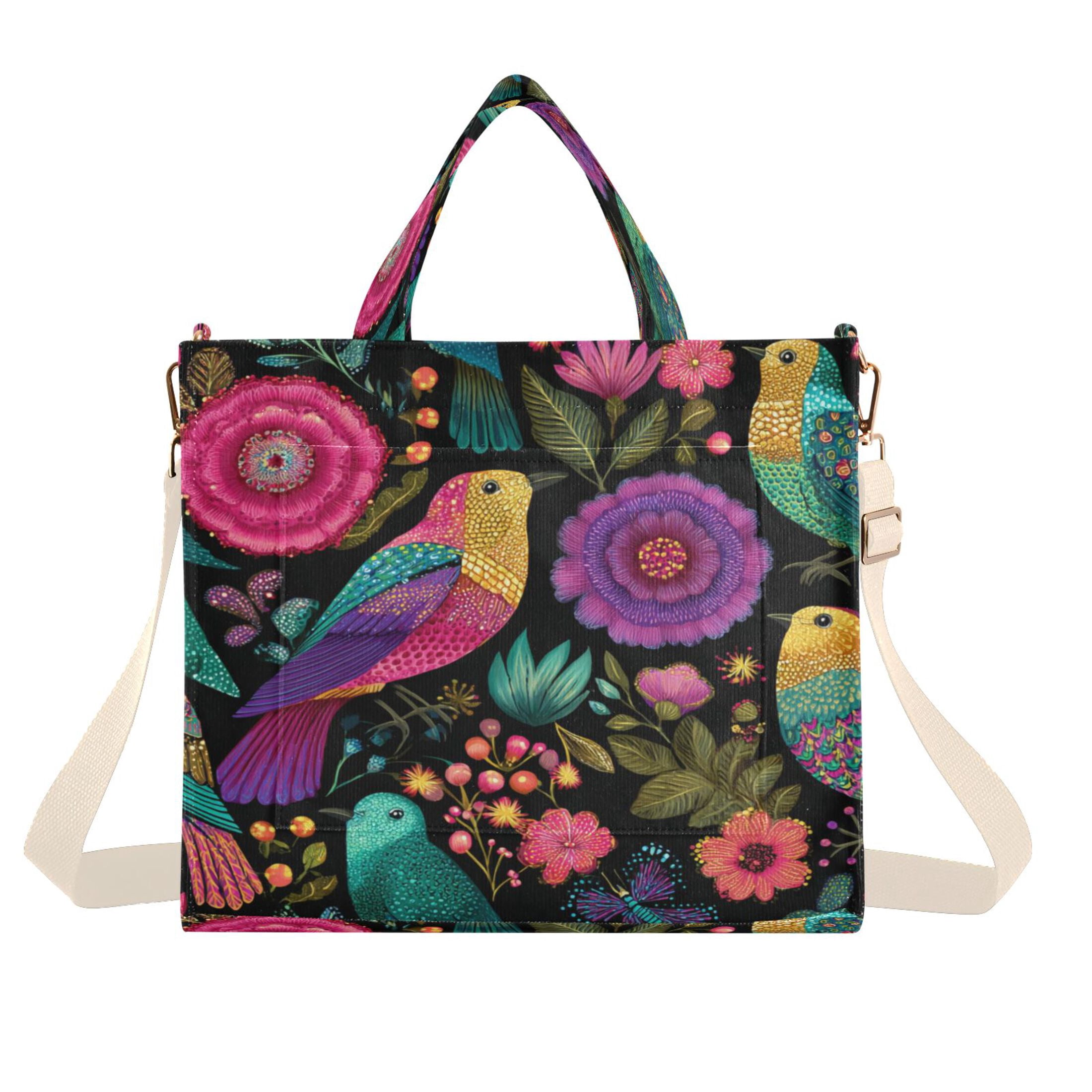Corduroy Tote Bag for Women Shoulder Handbags Fashion Ladies Purses ...