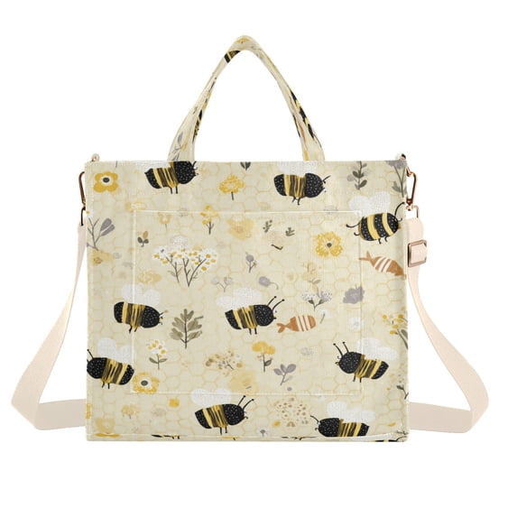 Corduroy Tote Bag for Women Shoulder Handbags Fashion Ladies Purses ...