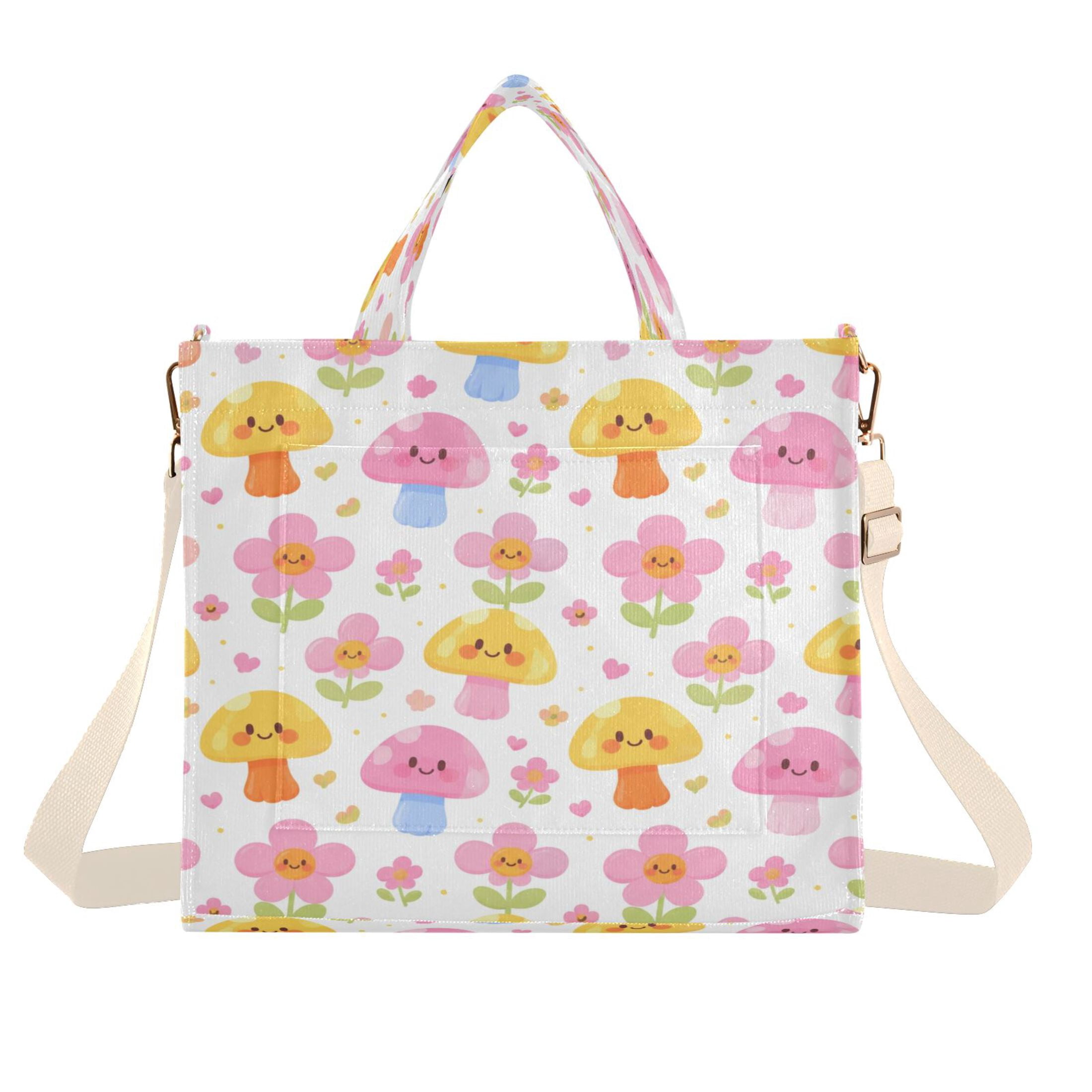 Corduroy Tote Bag for Women Shoulder Handbags Fashion Ladies Purses ...